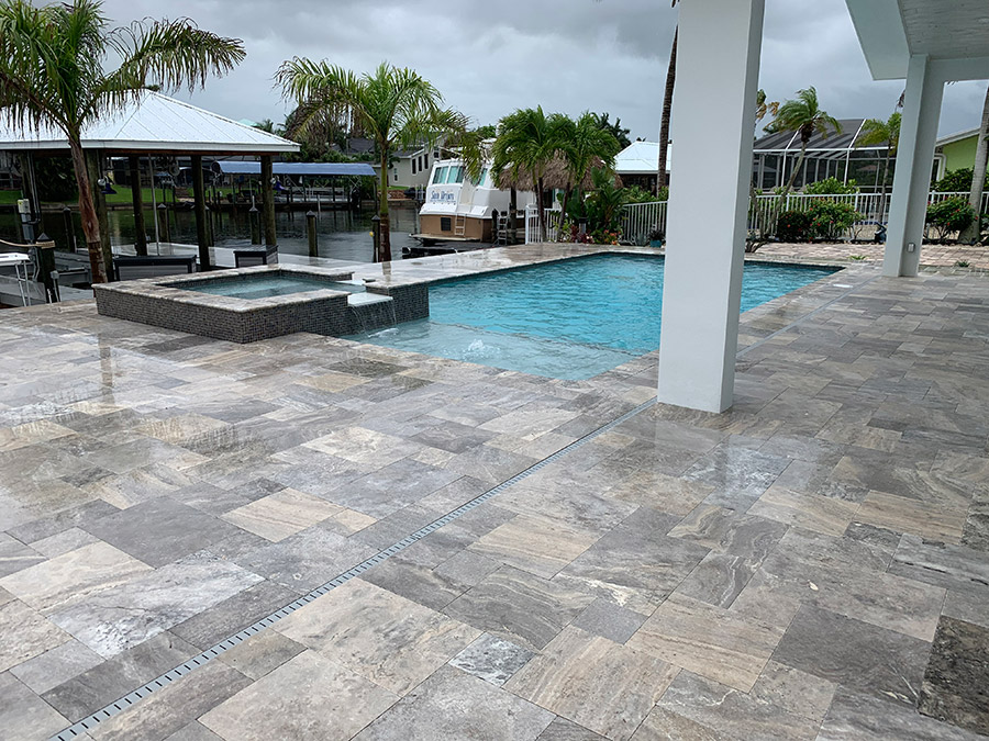 Silver Select Plus Pavers Travertine Pavers | StoneHardscapes, LLC